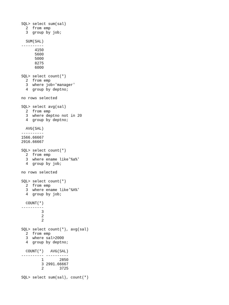 SQL Queries for Employee Salary Analysis | PDF