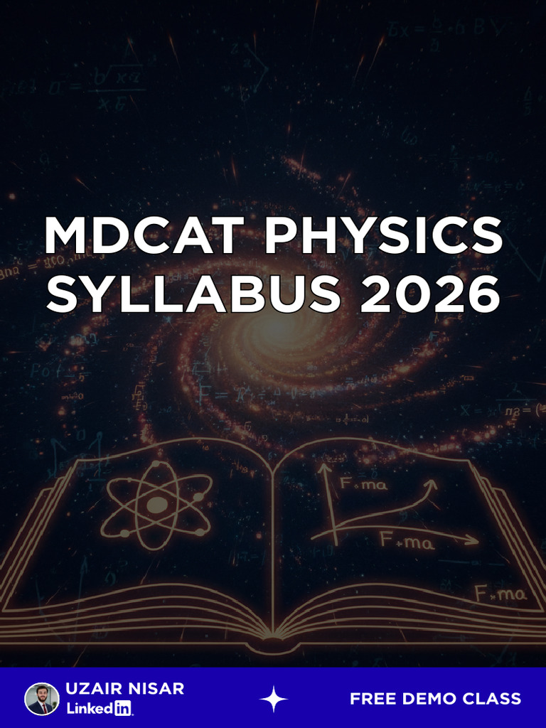 MDCAT Physics Syllabus 2026 Overview | PDF | Waves | Fluid Dynamics
