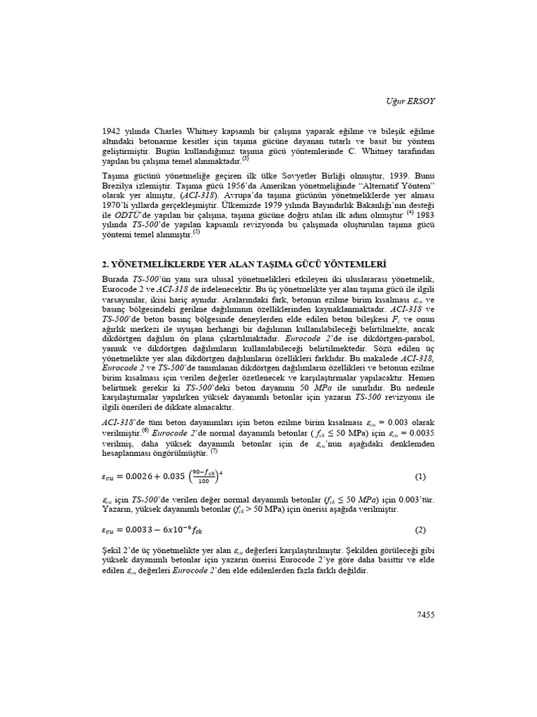 UgurErsoy Yonetmeliklerdeki Tasima GucuYontemleri 3 | PDF