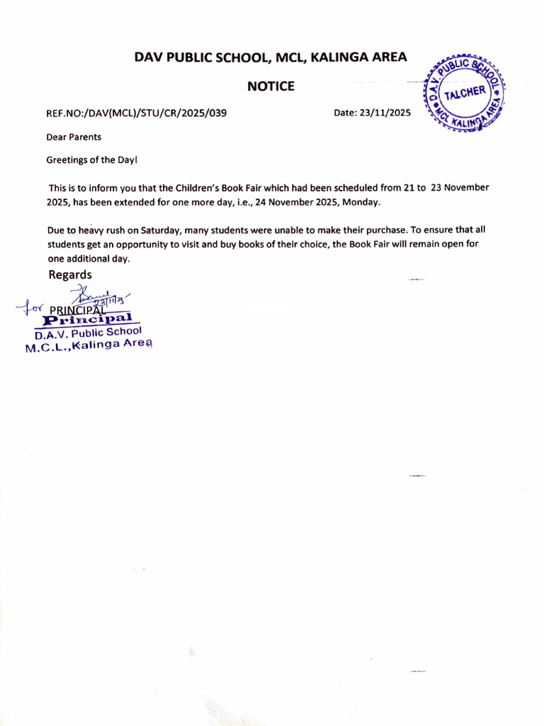 Book Fair Notice-1 | PDF
