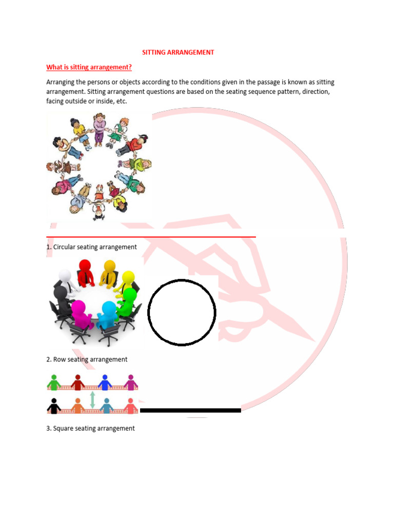 Learning Object Sitting Arrangement Basics En | PDF