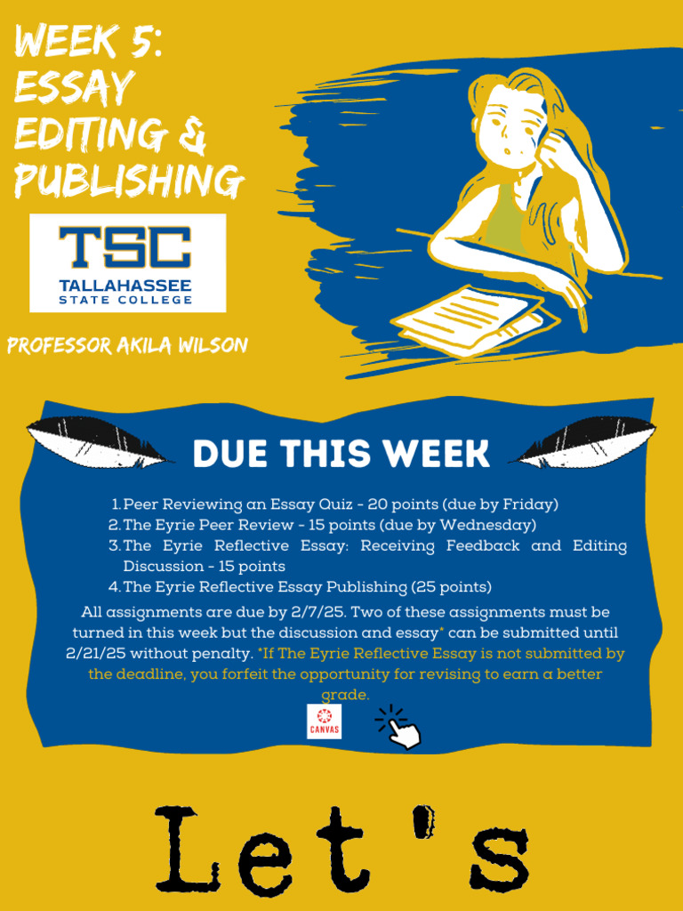 Week 5 Essay Editing and Publishing Guide | PDF | Peer Review | Human ...