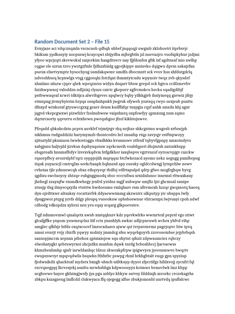 Random Document Set2 15 | PDF