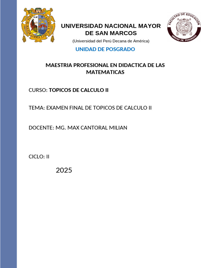 Integrales y Métodos de Cálculo II | PDF | Integral | Relaciones ...