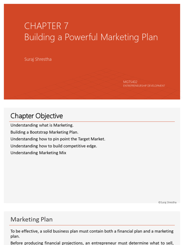 CHAPTER 7 Building a Powerful Marketing Plan | PDF | Marketing ...