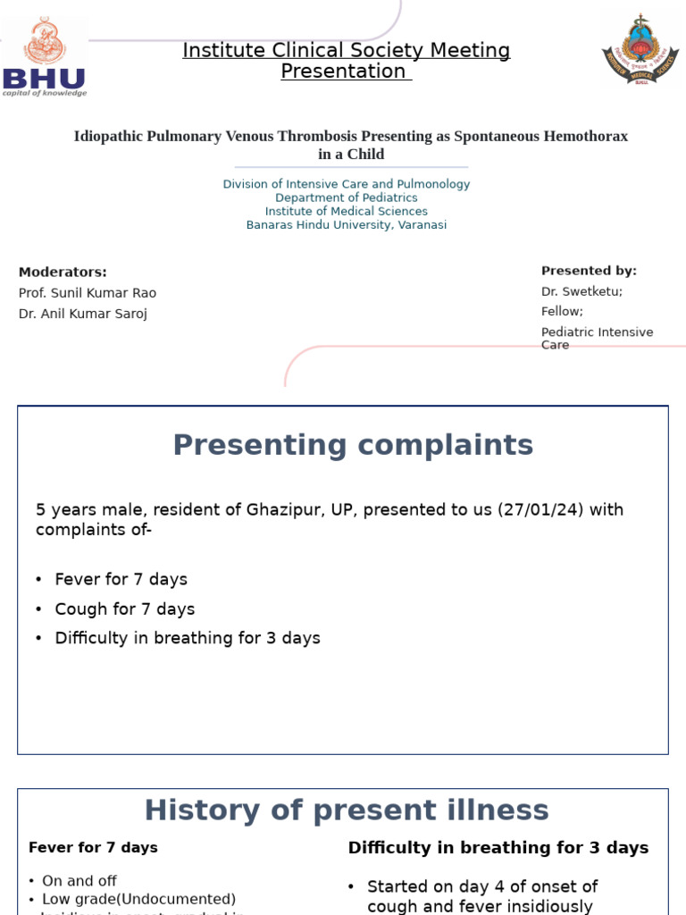 Institute Clinical Society Meeting Presentation | PDF | Clinical ...