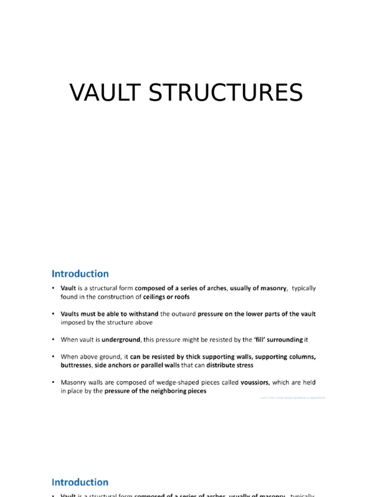 Vault Structure | PDF
