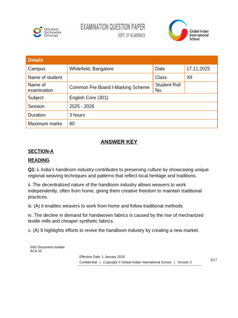 Ms English Core Common Pb1 2025-2026 | PDF | Sewage Treatment | Sewage