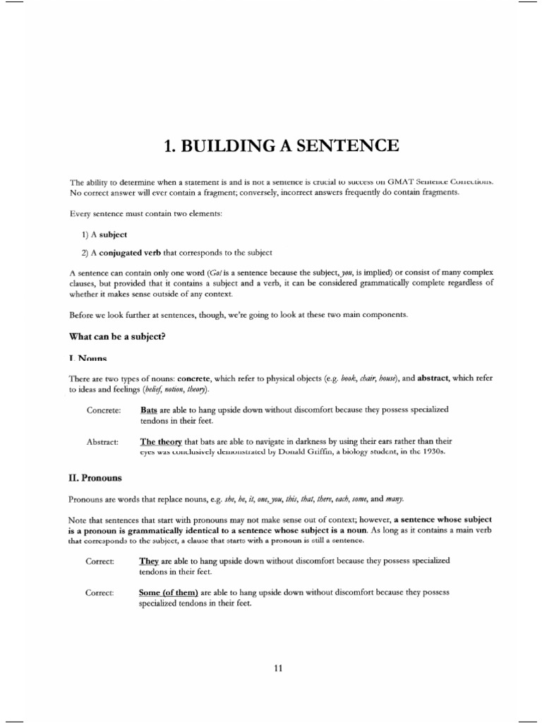 Chapter 1 - Types of Sentences | PDF