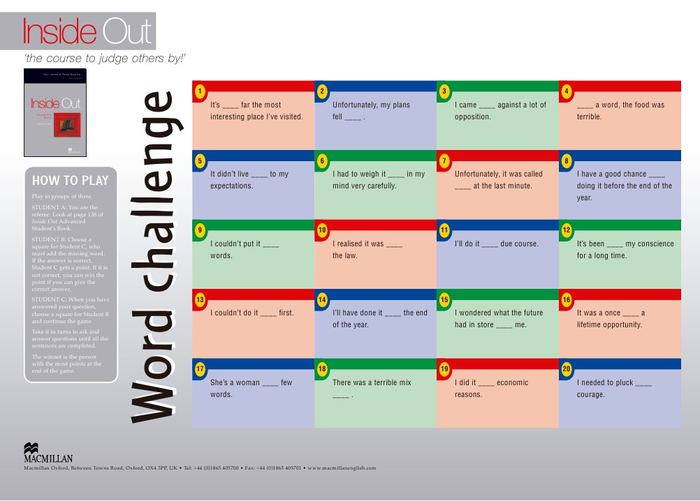 Word Games for Group Learning | PDF