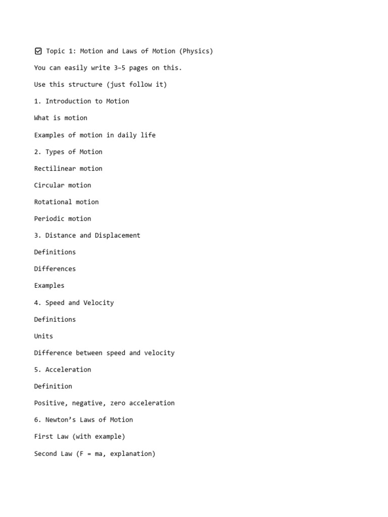 Motion and Laws of Motion Explained | PDF
