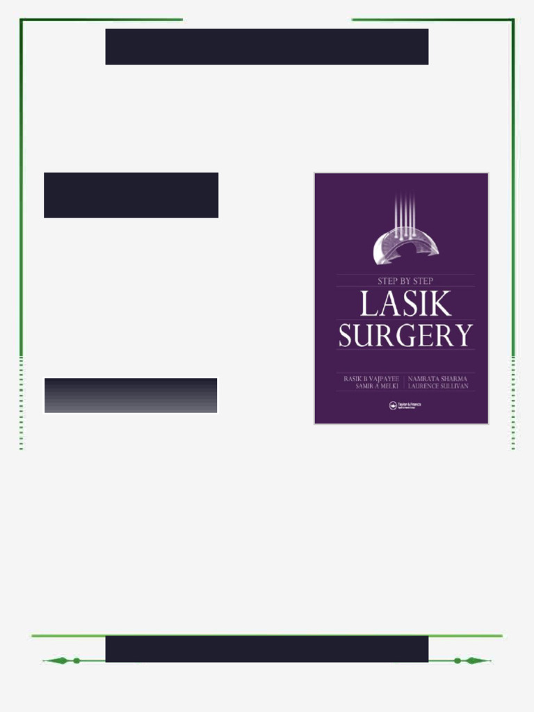 Step by Step LASIK Surgery 1st Edition Namrata Sharma ebook student pdf ...