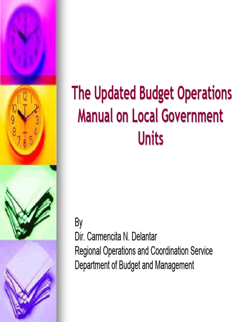The Updated Budget Operations Manual on Local Government Units | PDF ...