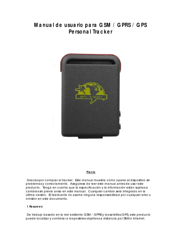 Manual de Usuario para GSM Tracker TK-102 | PDF | Servicio de mensajes cortos | Enrutador ...