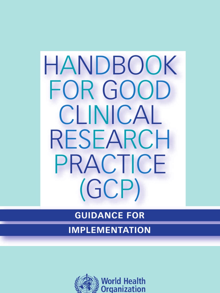 Handbook For GCP | PDF | Institutional Review Board | Clinical Trial