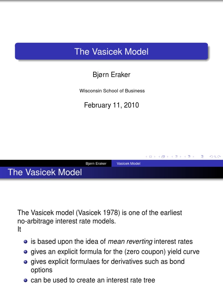 Vasicek Model, Simple | Yield Curve | Autoregressive Model | Free 30 ...
