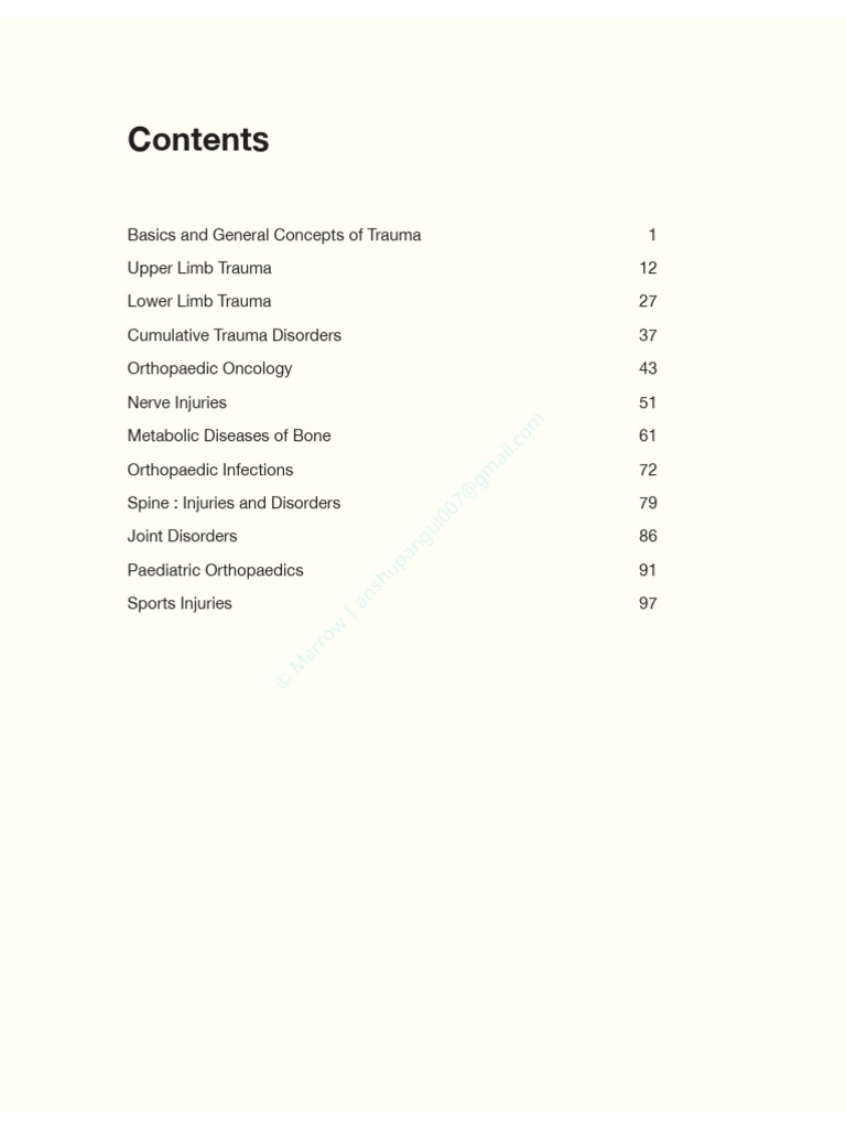 Comprehensive Guide to Trauma in Orthopaedics | PDF | Bone | Arm