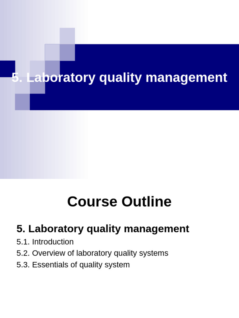 Laboratory Quality Management Essentials | PDF | Quality Assurance ...