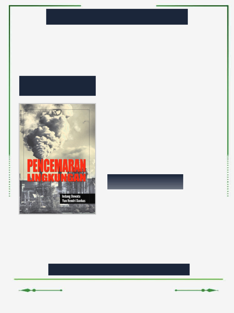 Pencemaran Lingkungan: Panduan Terbaru 2025 | PDF
