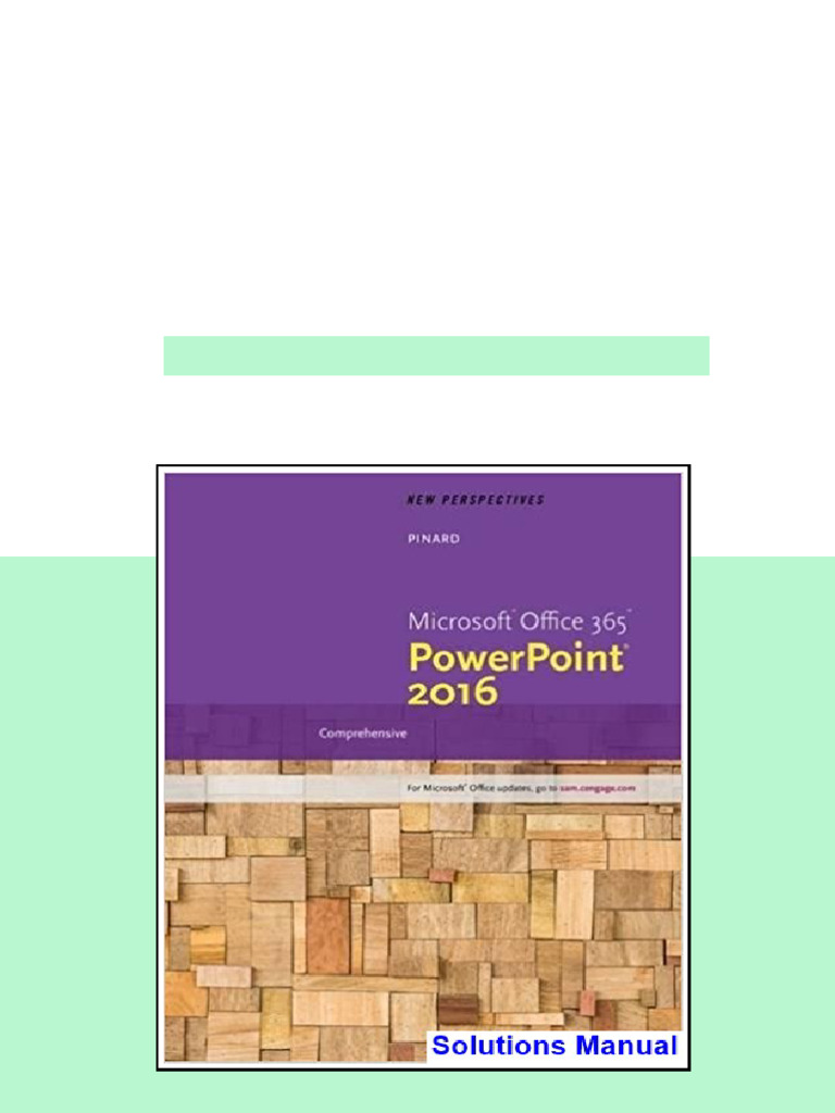New Perspectives Microsoft Office 365 and PowerPoint 2016 Comprehensive ...