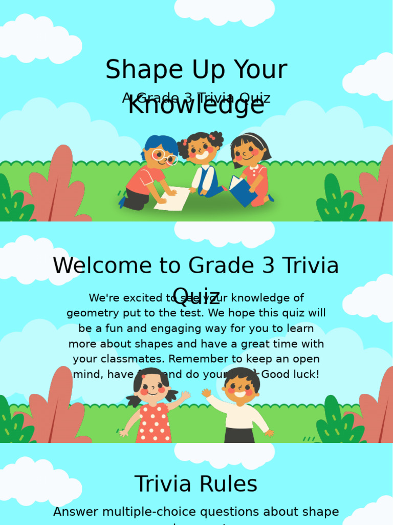 Grade 3 Geometry Trivia Quiz | PDF