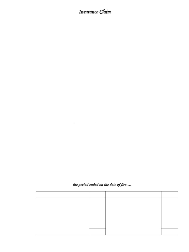 Insurance Claim | PDF | Insurance | Stocks
