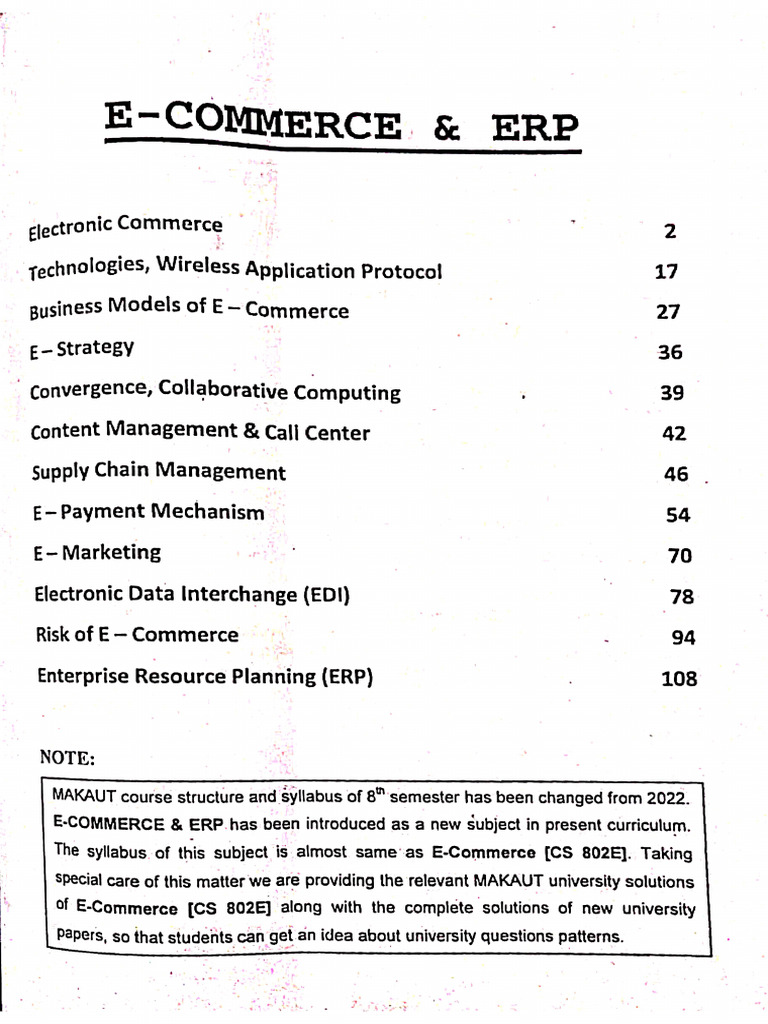 E Commerce For Bcrec | PDF