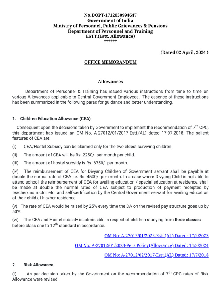 Allowances | PDF | Risk | Social Policy