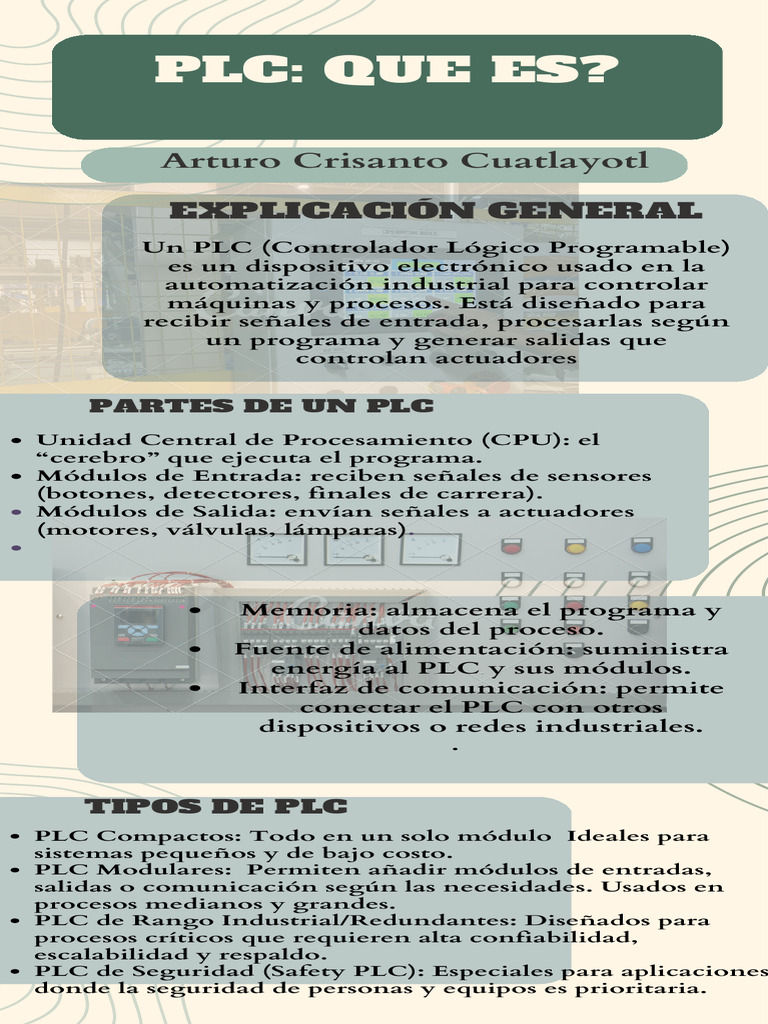Tipos y Partes de un PLC en Automatización | PDF