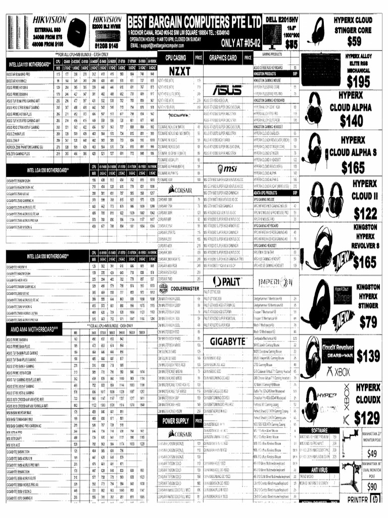 Best Bargain Price List | PDF