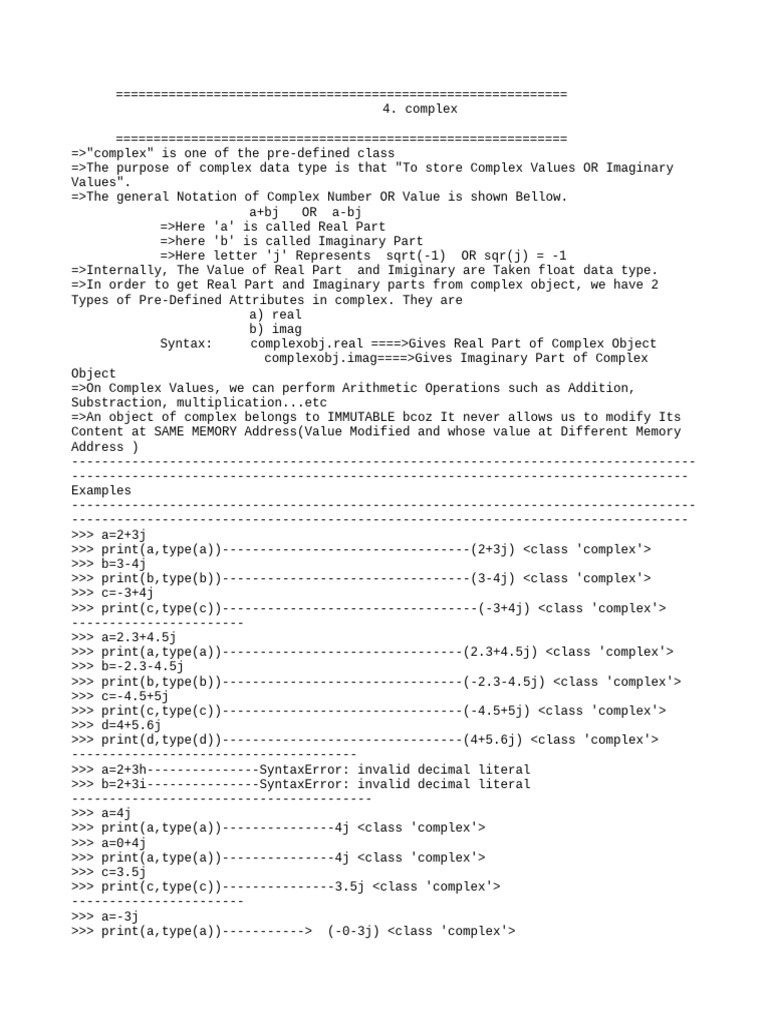 Complex | PDF | Complex Number | Number Theory