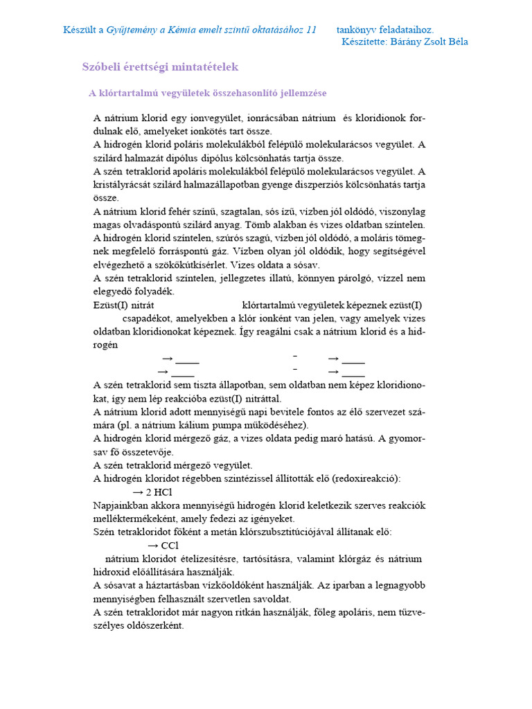 38 Szobeli Erettsegi Mintatetelek 4 Megoldasok | PDF