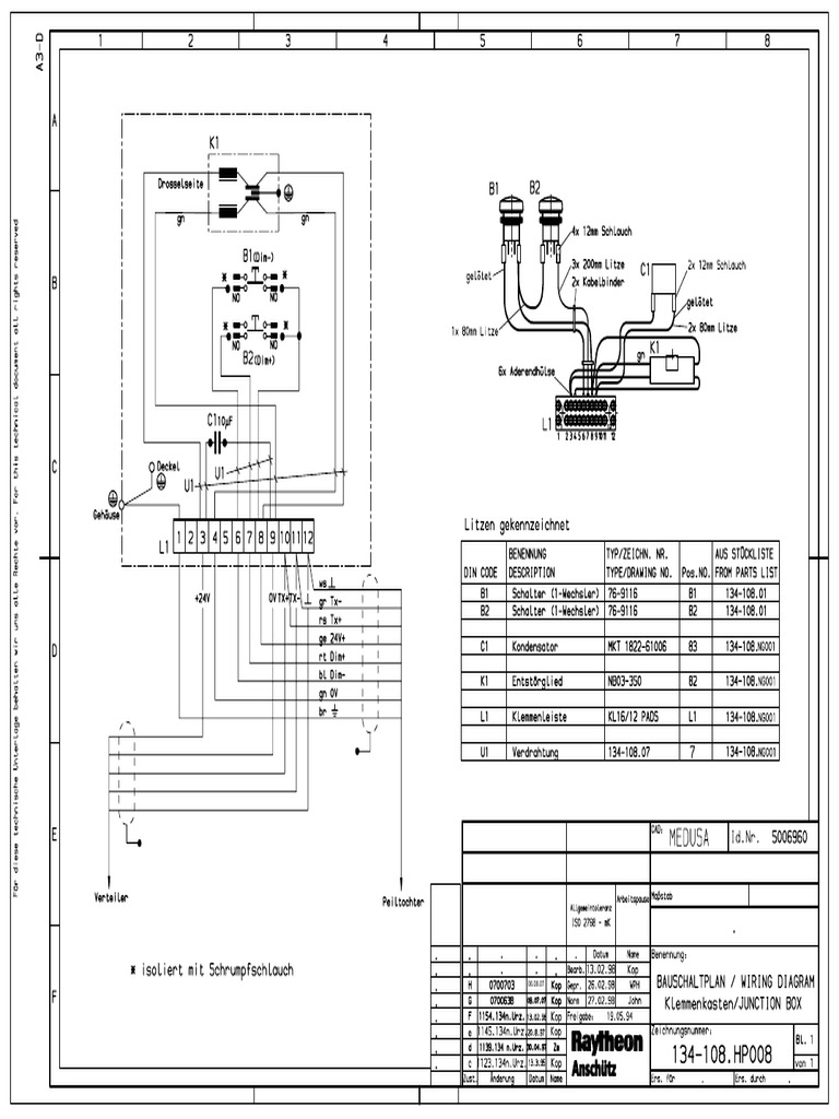 Junction - Box - For - 133-406 - 134-108 Wiring | PDF