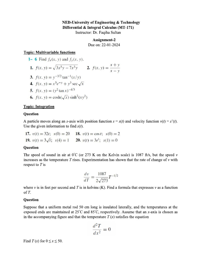 Math Assignment 2 | PDF