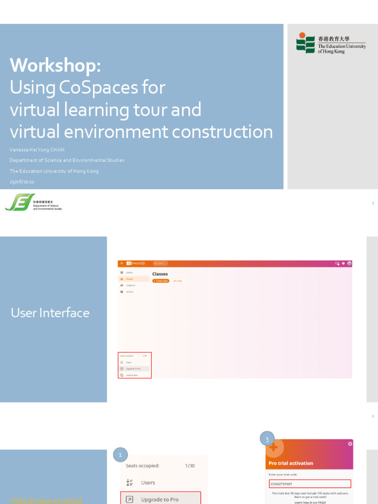 Using CoSpaces For Virtual Learning Tour and Virtual Environment ...