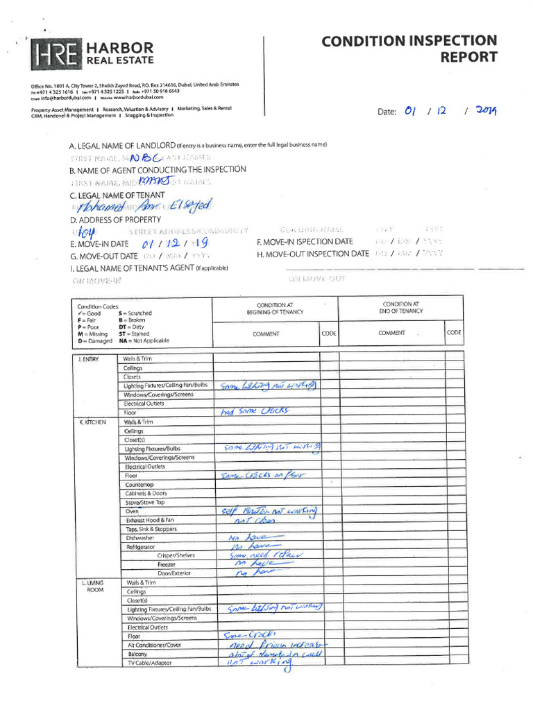 NBO Unit 104 - Condition Inspection Report | PDF