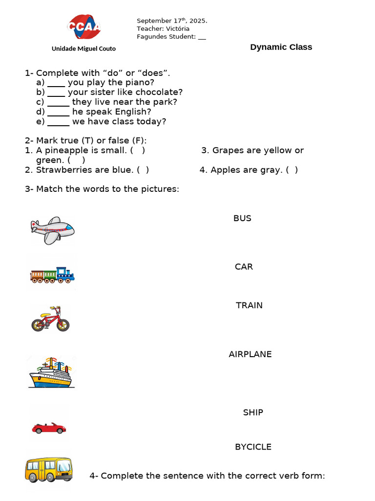 Atividade Ccaa- Dynamic Class 17-09 .19-09(2) | PDF