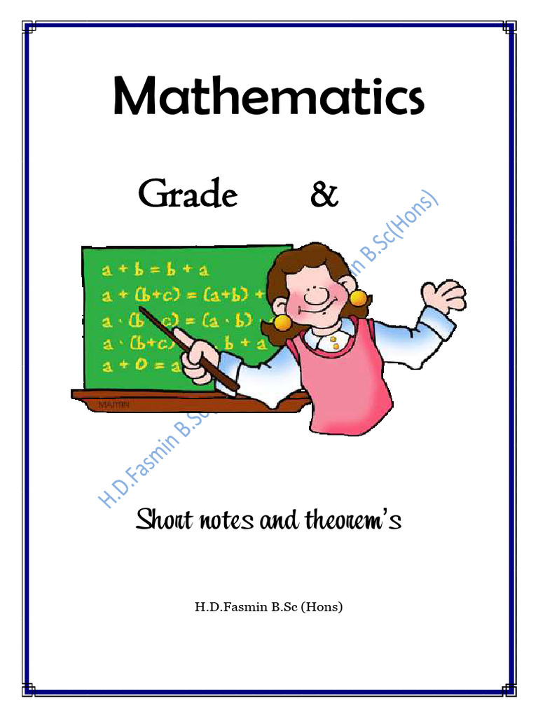 OL-Maths Short Notes 230205 103919 | PDF | Circle | Triangle