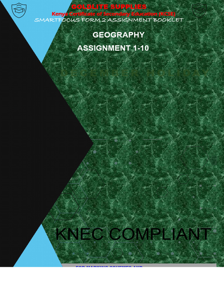 KCSE Geography Form 2 Assignments Guide | PDF | Rock (Geology ...