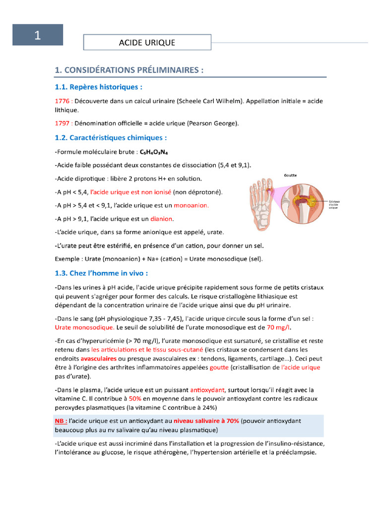 Open Acide Urique-1. Reo | PDF