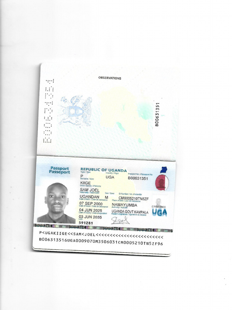 Sam Joel Passport | PDF