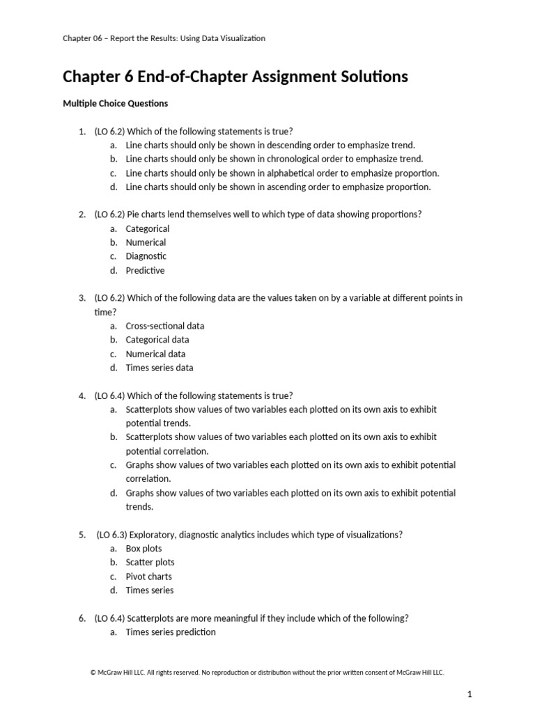 Chapter 6 Self Test Questions | PDF | Scatter Plot | Outlier