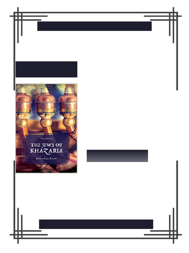 The Jews of Khazaria Third Revised and Updated Edition Kevin Alan Brook ...