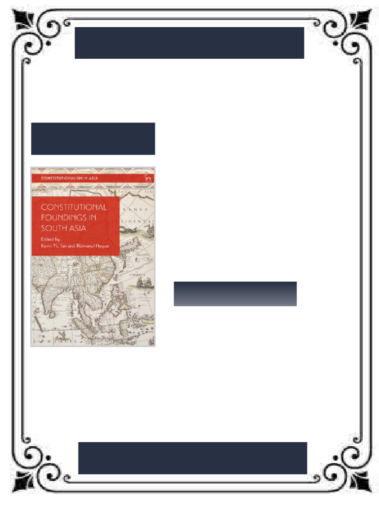 Constitutional Foundings In South Asia Kevin Yl Tan eBook restored ...