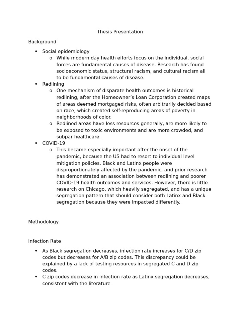 Thesis pres notes | PDF