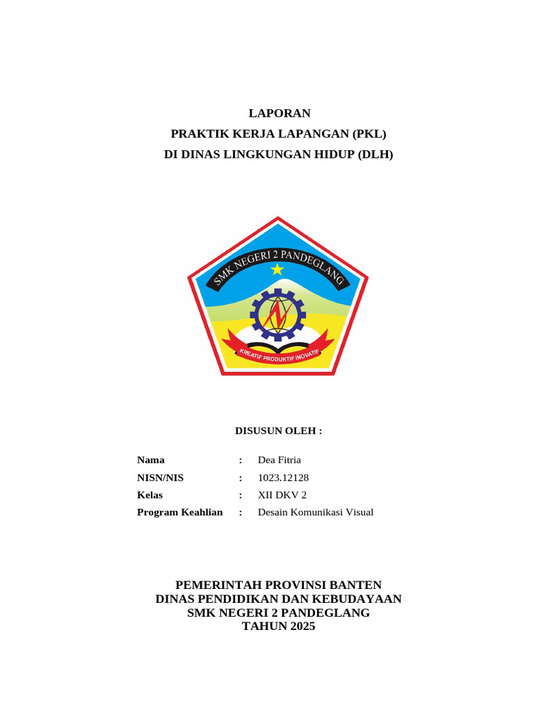 Format Laporan Pkl Dea | PDF