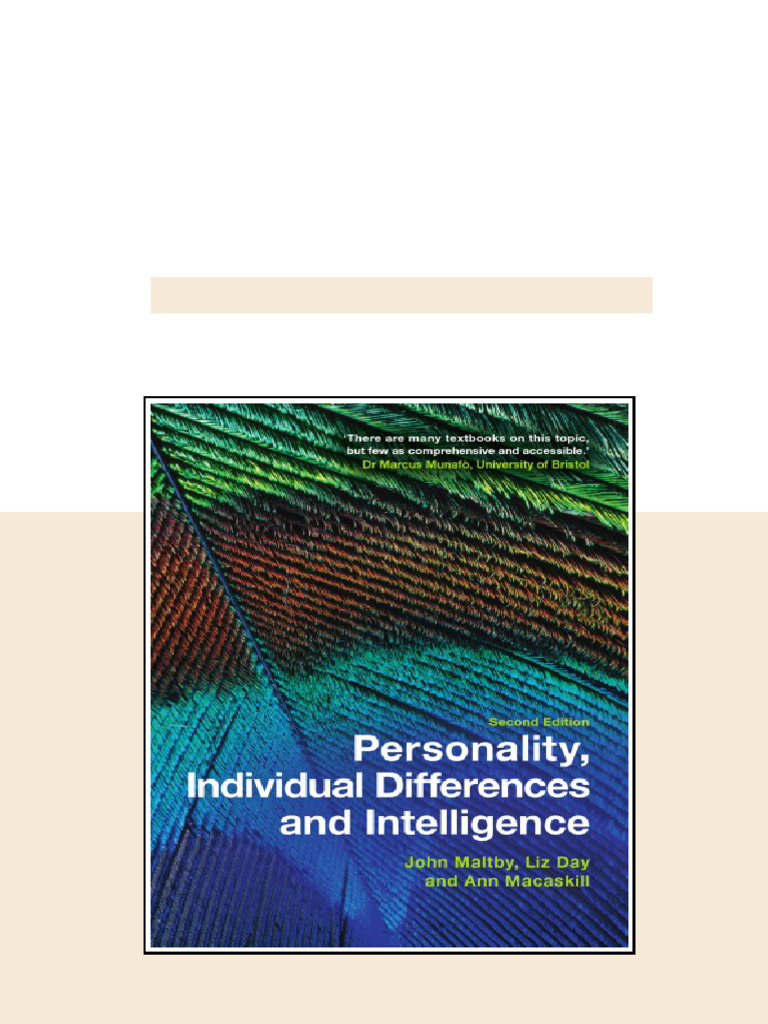 Personality individual differences and intelligence 2nd ed Edition John ...