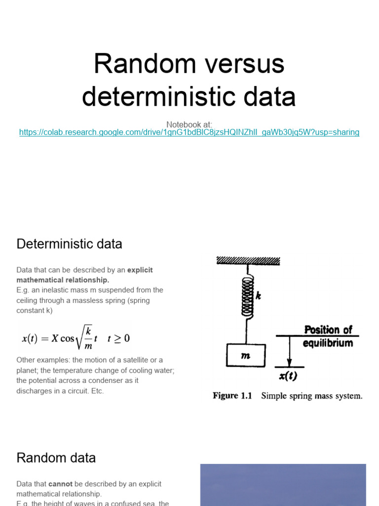 2. Deterministic vs Random Data | PDF | Stationary Process ...