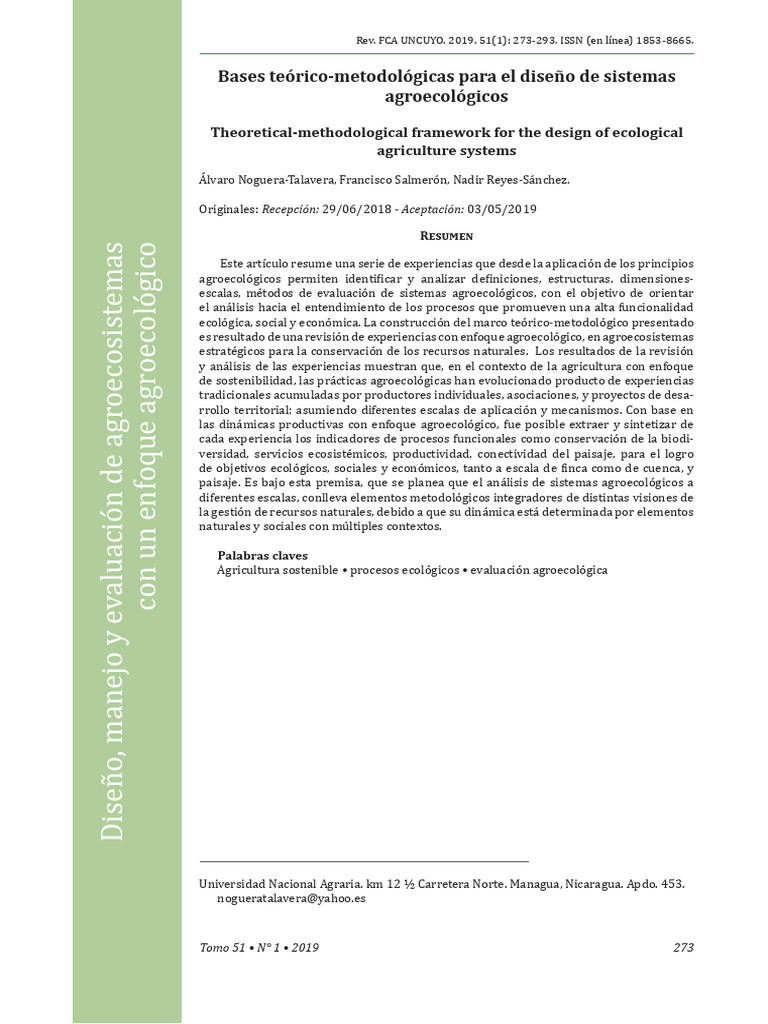 Diseño de Sistemas Agroecológicos | PDF | Agroecología | Diseño