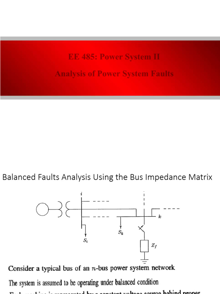 Power System Faults Analysis Guide | PDF | Electrical Impedance ...